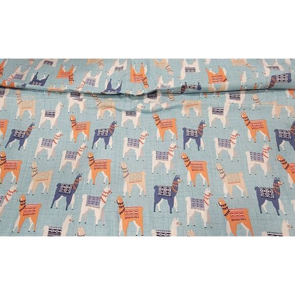 Unbranded | Office | Llama With Aztec On Blue Print Cotton Fabric 3yds ...